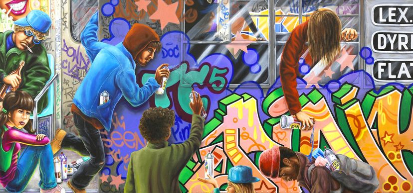 Urbaneez | Lady Pink | Artist from New York | Buy Street Art Online